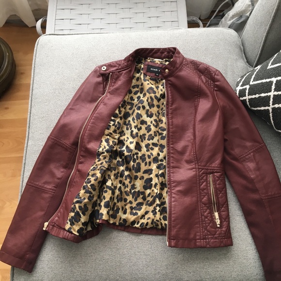 Black Rivet | Jackets & Coats | Red Faux Leather Jacket | Poshmark